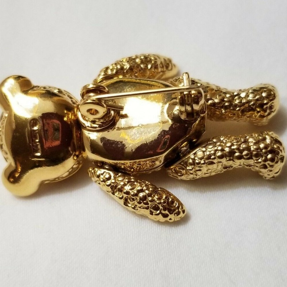 Napier Vintage Cuddly Teddy Bear Signed Movable Pin/B… - Gem